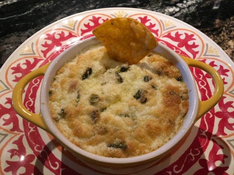 Green Chili Goat Cheese Dip - Treks & Bites ®️